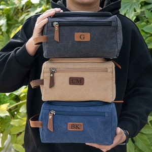 Personalized Toiletry Bag Mens Toiletry Bag Monogrammed - Etsy
