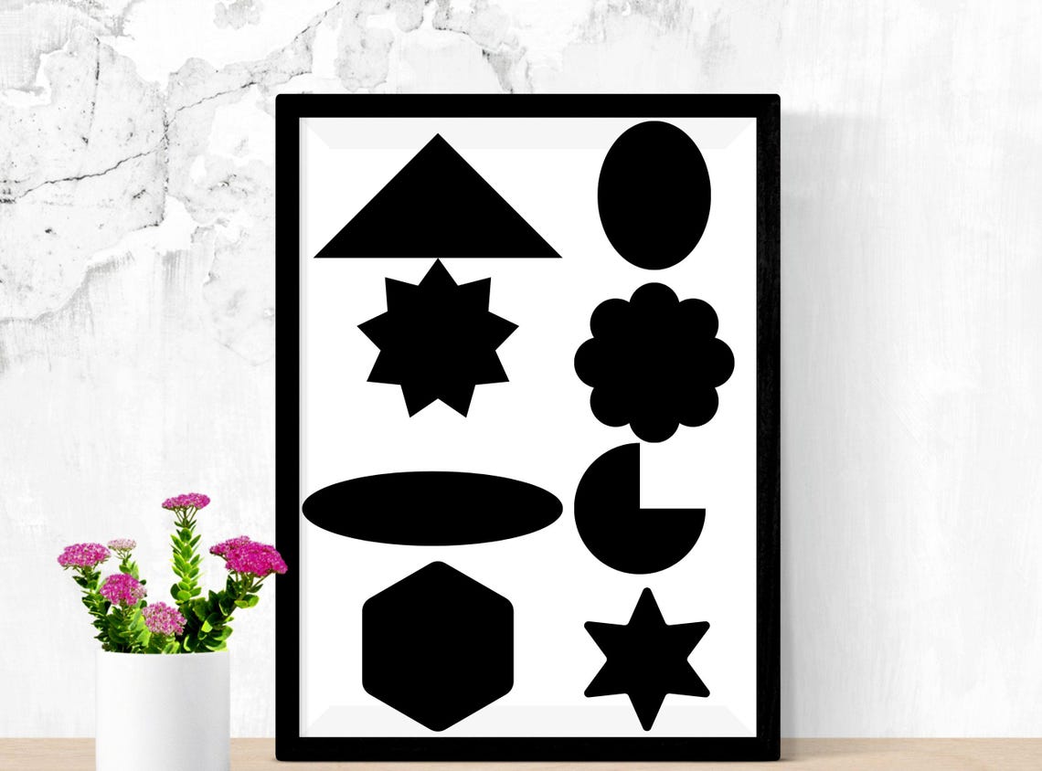 Basic Shape SVG Bundle Basic Shape PNG Bundle Basic Shape Clipart Basic ...