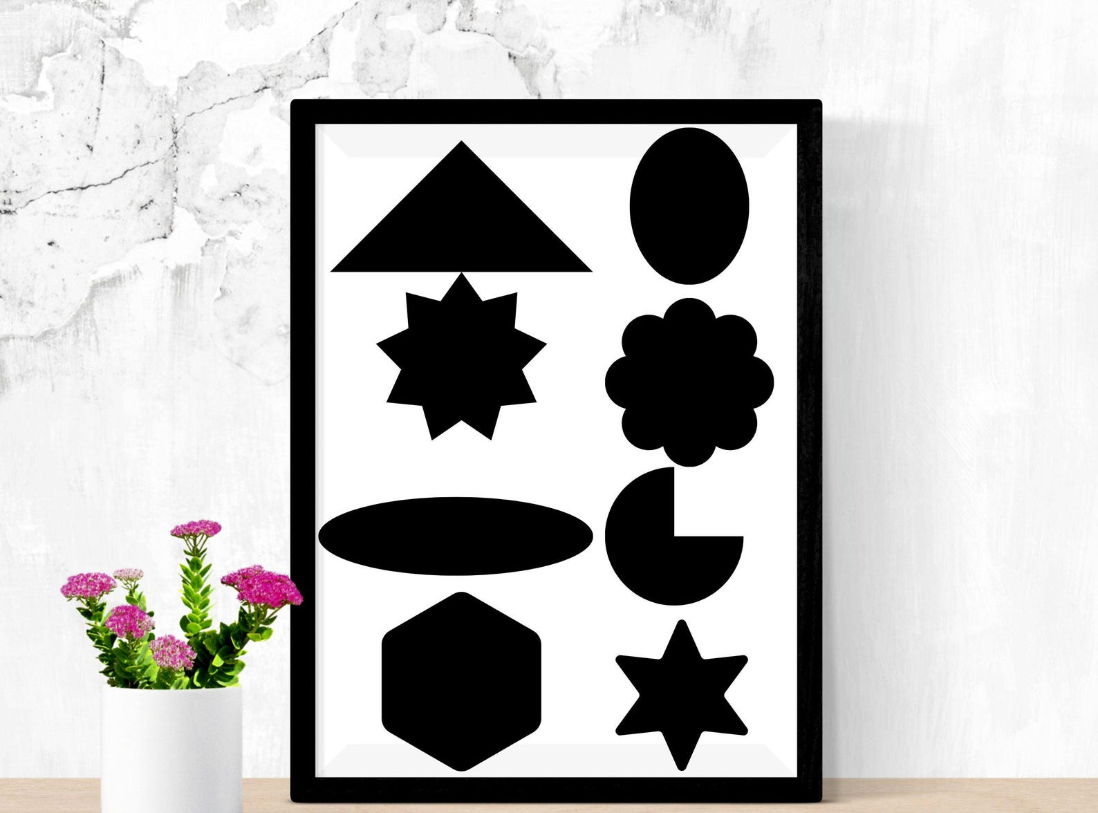 Basic Shape SVG Bundle Basic Shape PNG Bundle Basic Shape Clipart Basic ...