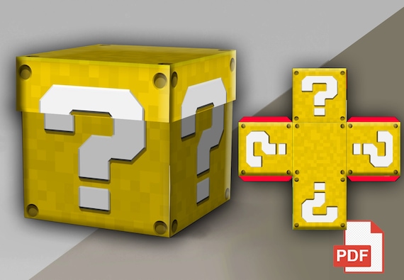 Mario Bros Box Print Template PDF Format Easy to Print - Etsy