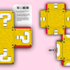 Mario Bros - Box Print Template - PDF Format - Easy to Print - Etsy