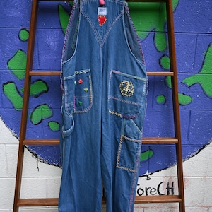 OOAK Overalls Bespoke Overalls Fun and Funky Overalls Art Clothing - Etsy