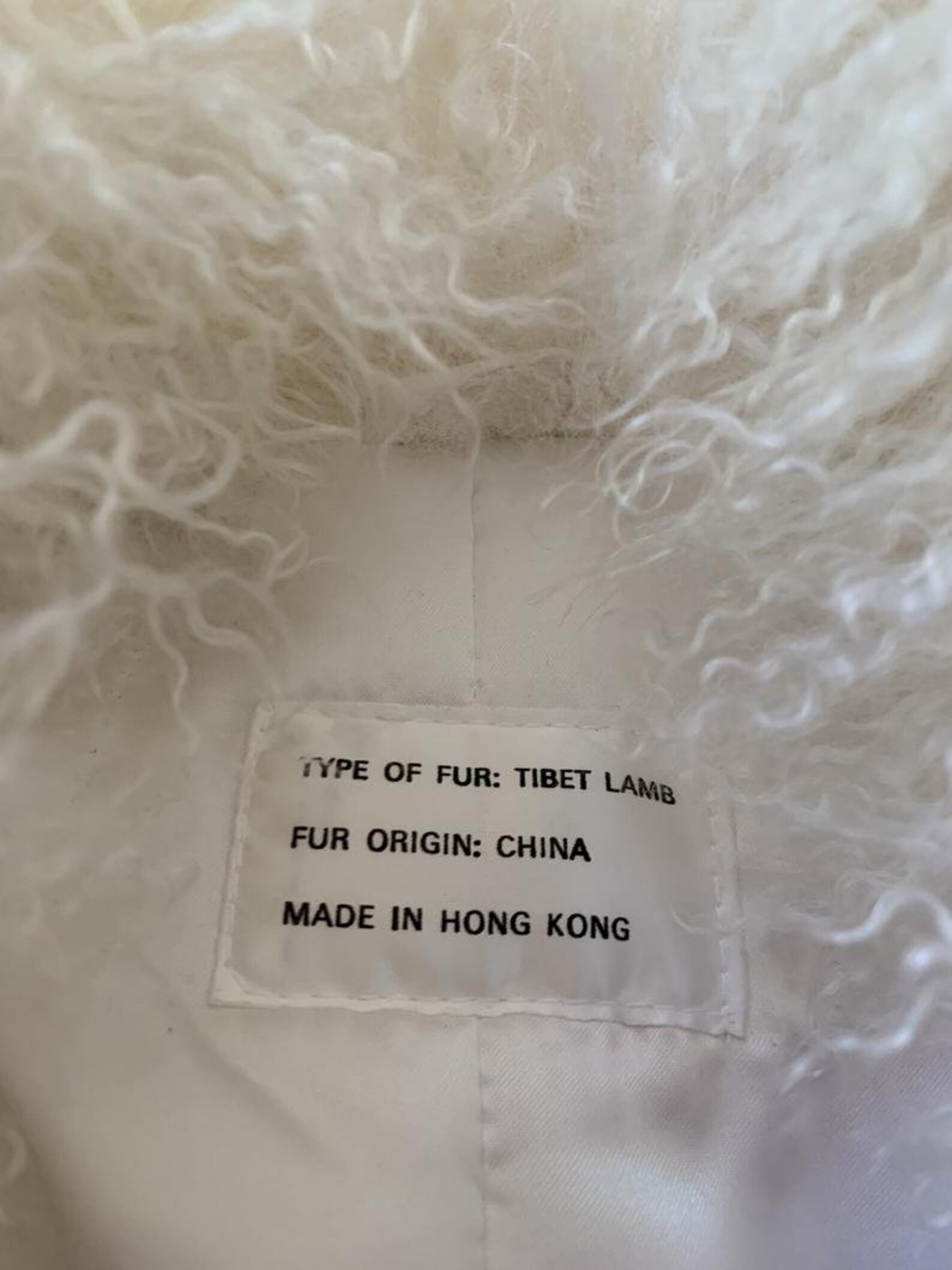 Tripp's Store : Vintage Designer Tibetan Lamb Fur 70s Authentic Shag ...