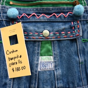 OOAK Overalls Bespoke Overalls Fun and Funky Overalls Art Clothing - Etsy