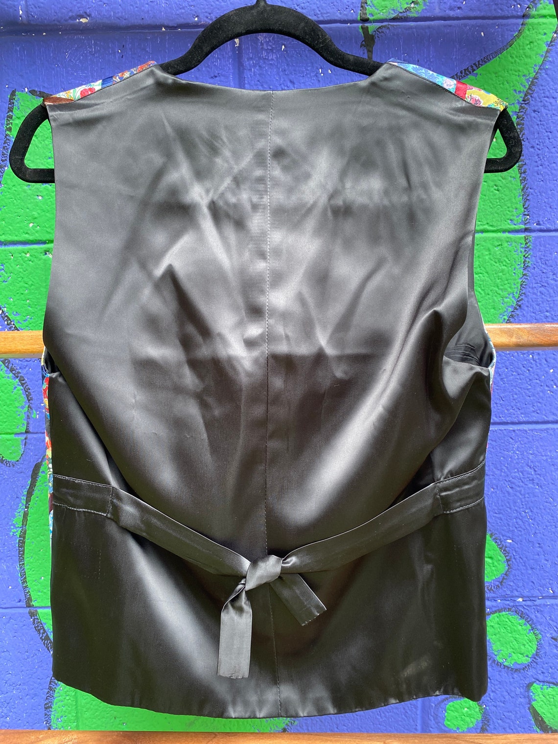 Patchwork and Ribbon Floral/paisley Pattern Vest // Size Large // Multi ...