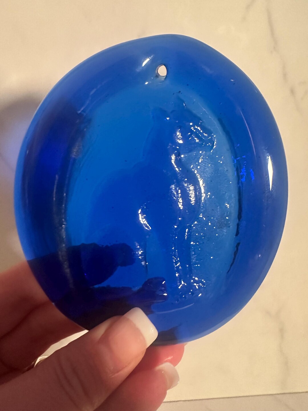 Blenko Cobalt Blue Sun Catcher - Etsy