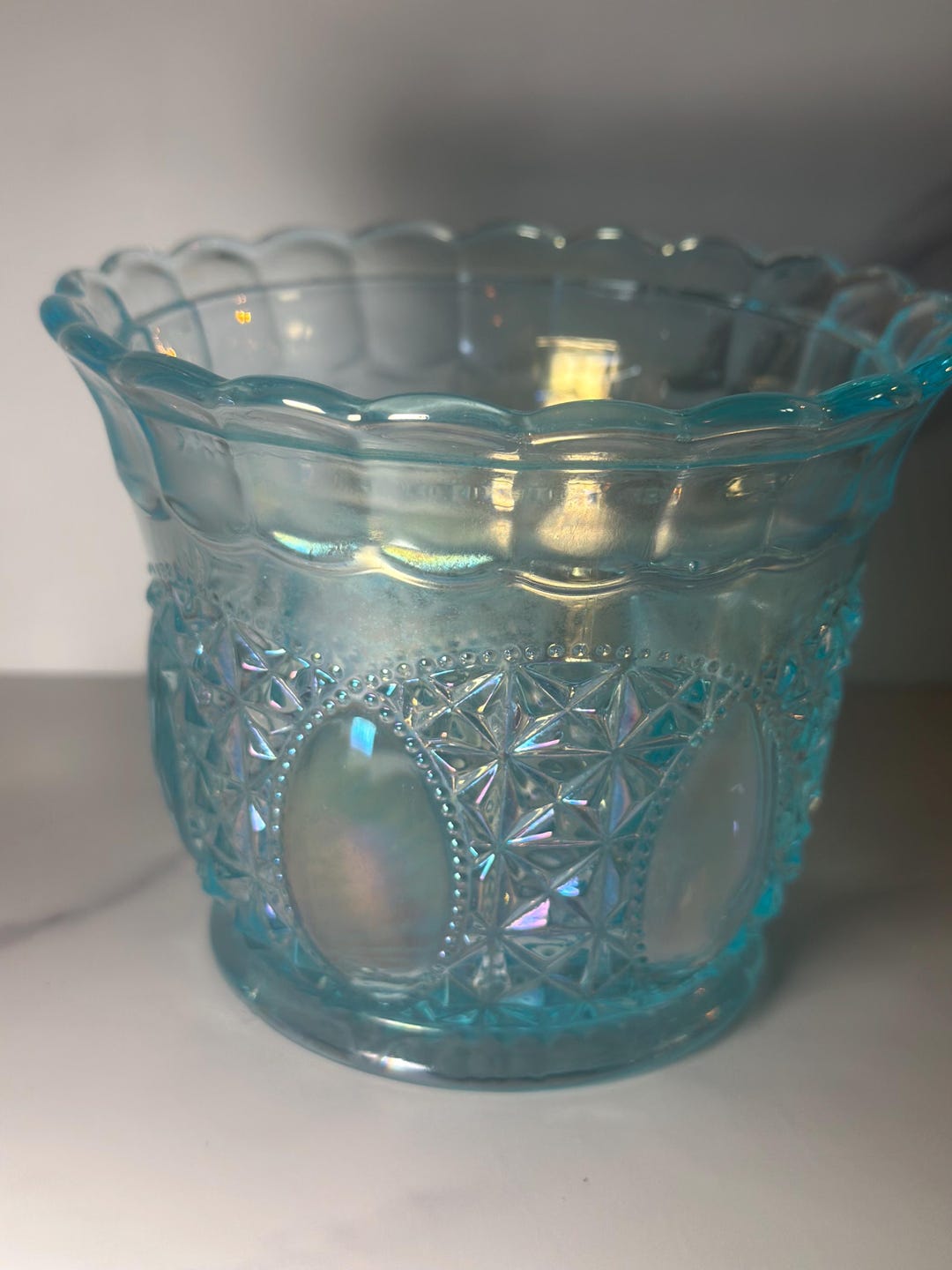 Imperial Glass Marked on Bottom Ice Blue - Etsy