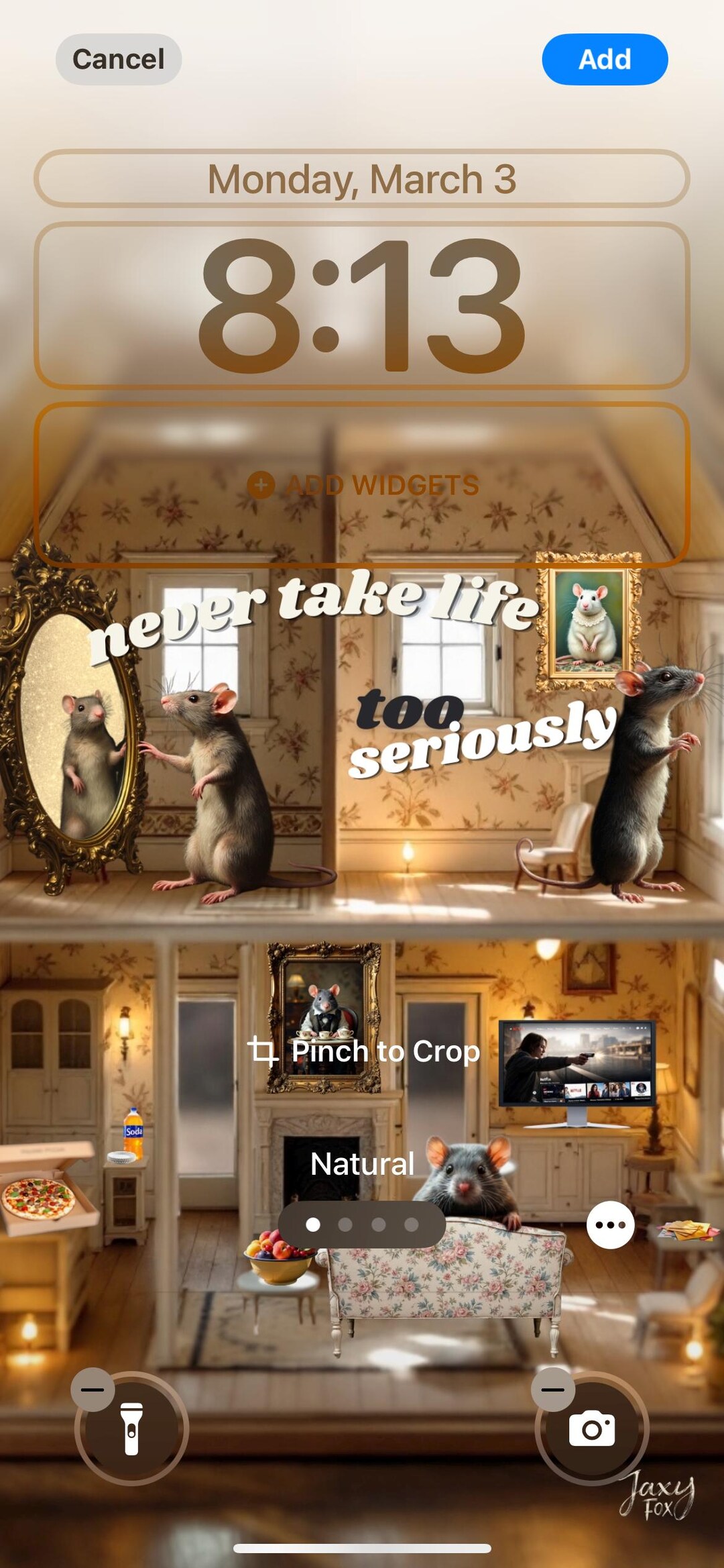 Never Take Life Too Seriously | Phone Wallpaper for Rat Lovers | Rat ...