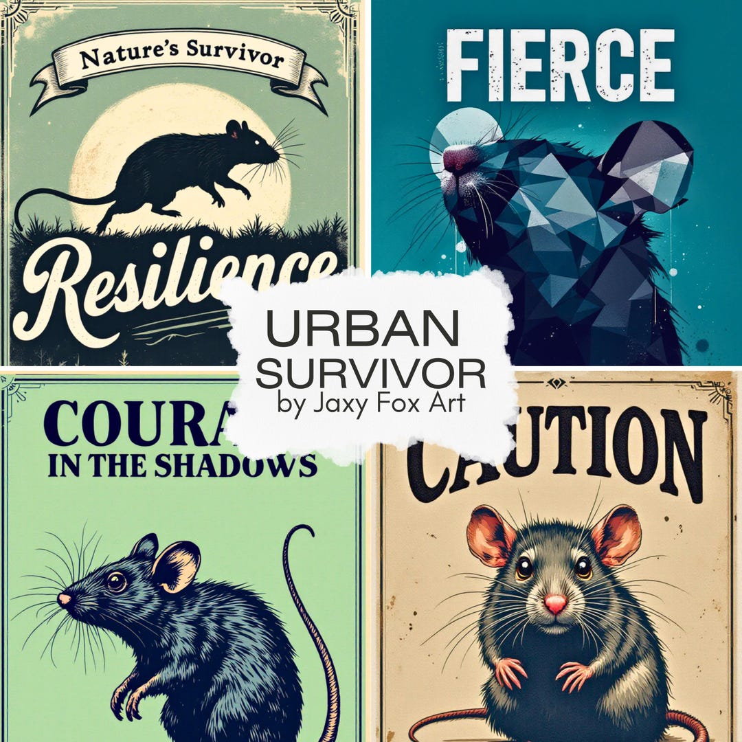 Rat Wallpapers for Cellphone - 5 Downloads Included “urban Survior” - Etsy