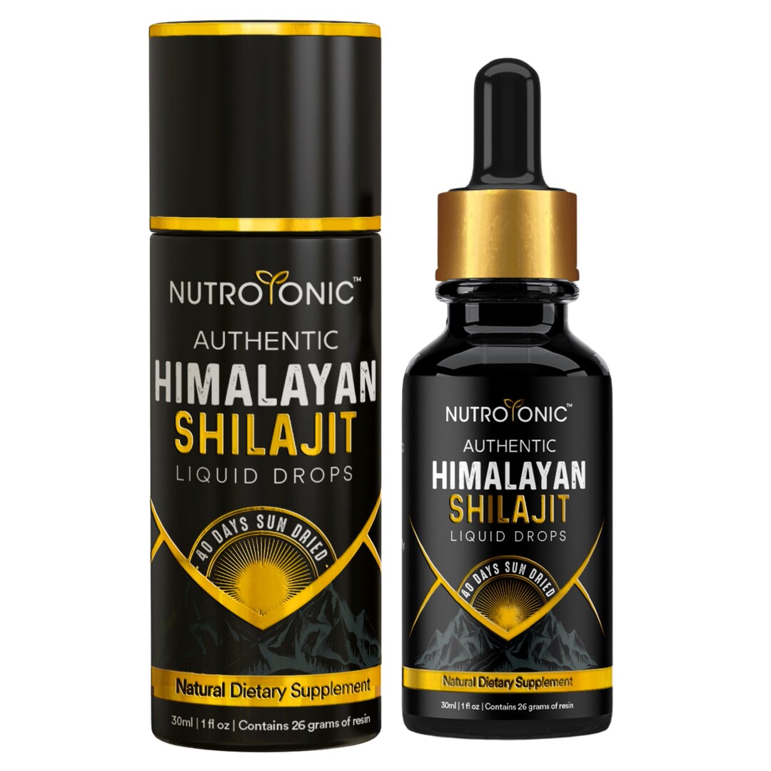 Authentic Himalayan SHILAJIT Liquid Drops by Nutrotonic Most - Etsy