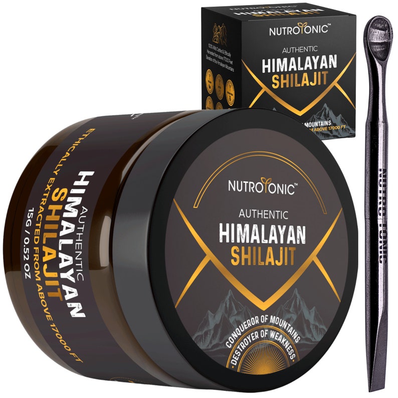 Authentic Himalayan Shilajit by Nutrotonic, 40 Days Sun Dried, Organic ...