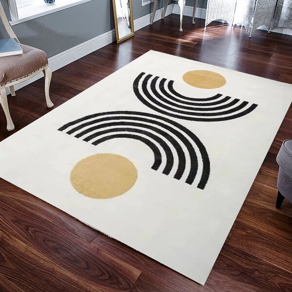 Modern Abstract Rug - Etsy