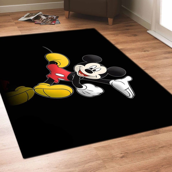Mickey Mouse Rug - Etsy