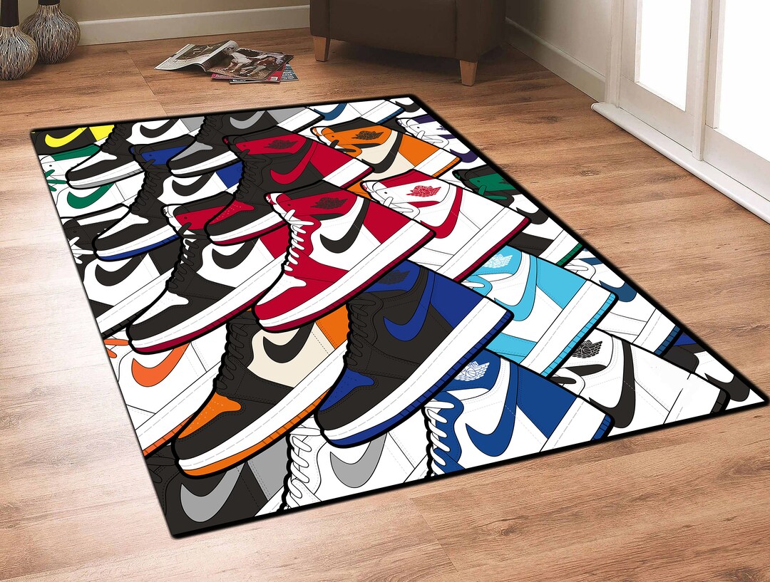 Air Jordan Rug Jordan Rug Kids Room Rug Living Room Rug - Etsy