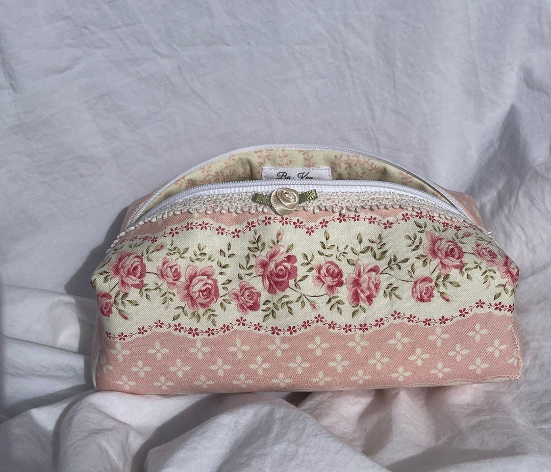 Floral Vintage Inspired Handmade Pouch Bag - Etsy