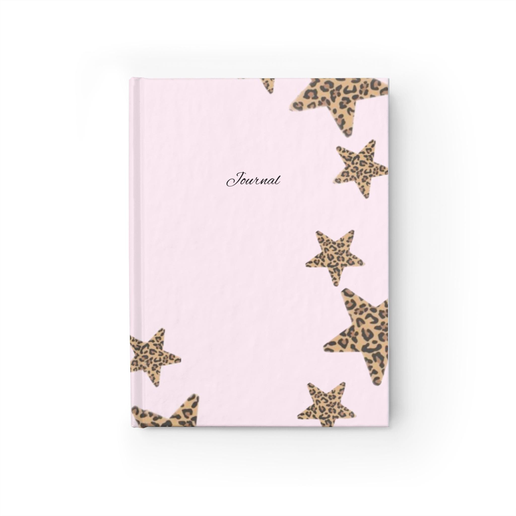 Leopard Star Ruled Journal, Cute Notebook for Writing, Inspirational ...