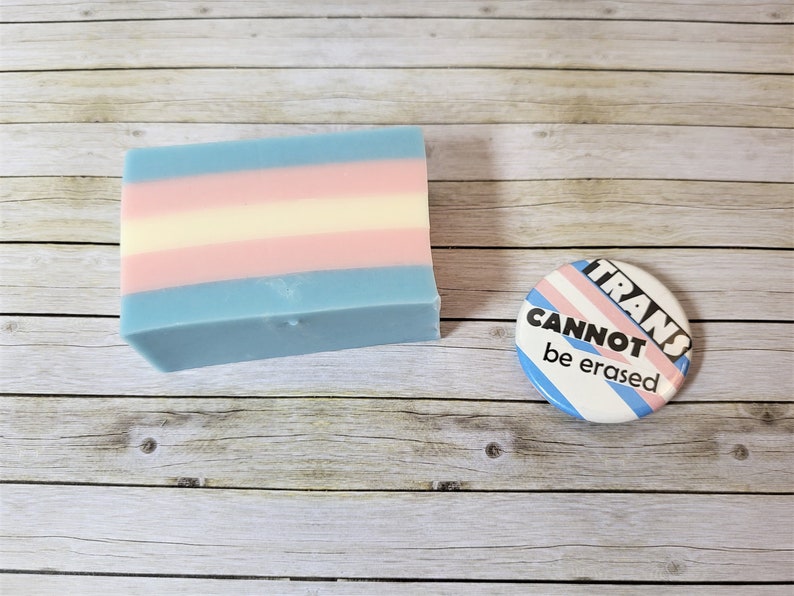 Trans Pride Flag Soap - Handmade Shea Soap - Etsy