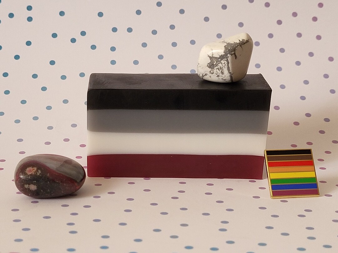 Asexual Pride Flag Soap Handmade Bar Soap - Etsy