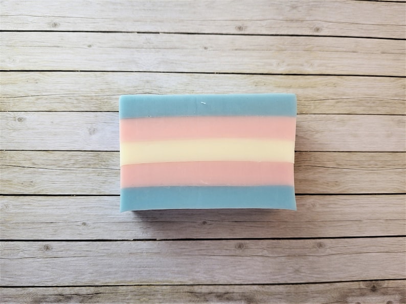 Trans Pride Flag Soap - Handmade Shea Soap - Etsy