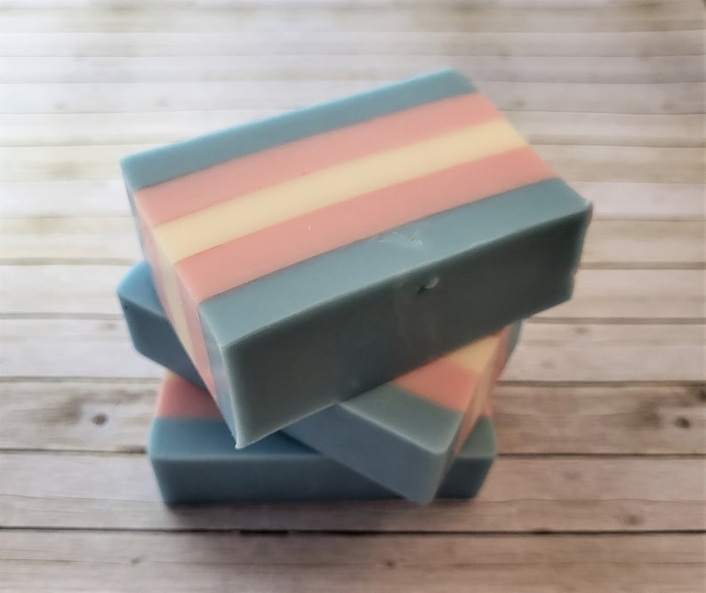 Trans Pride Flag Soap - Handmade Shea Soap - Etsy