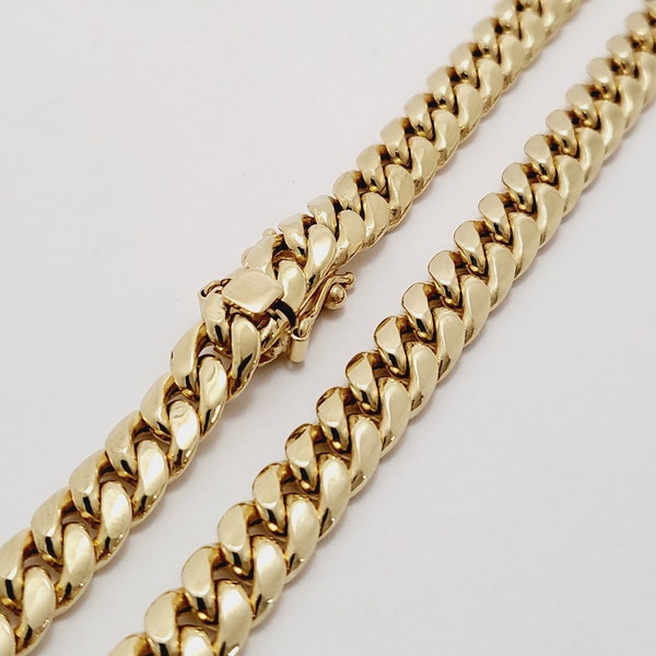 10k Gold Cuban Link Chain 9mm - Etsy