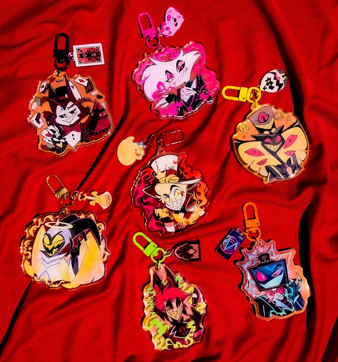 Rainbow Hazbin Hotel Keychains (reversibles) - Etsy