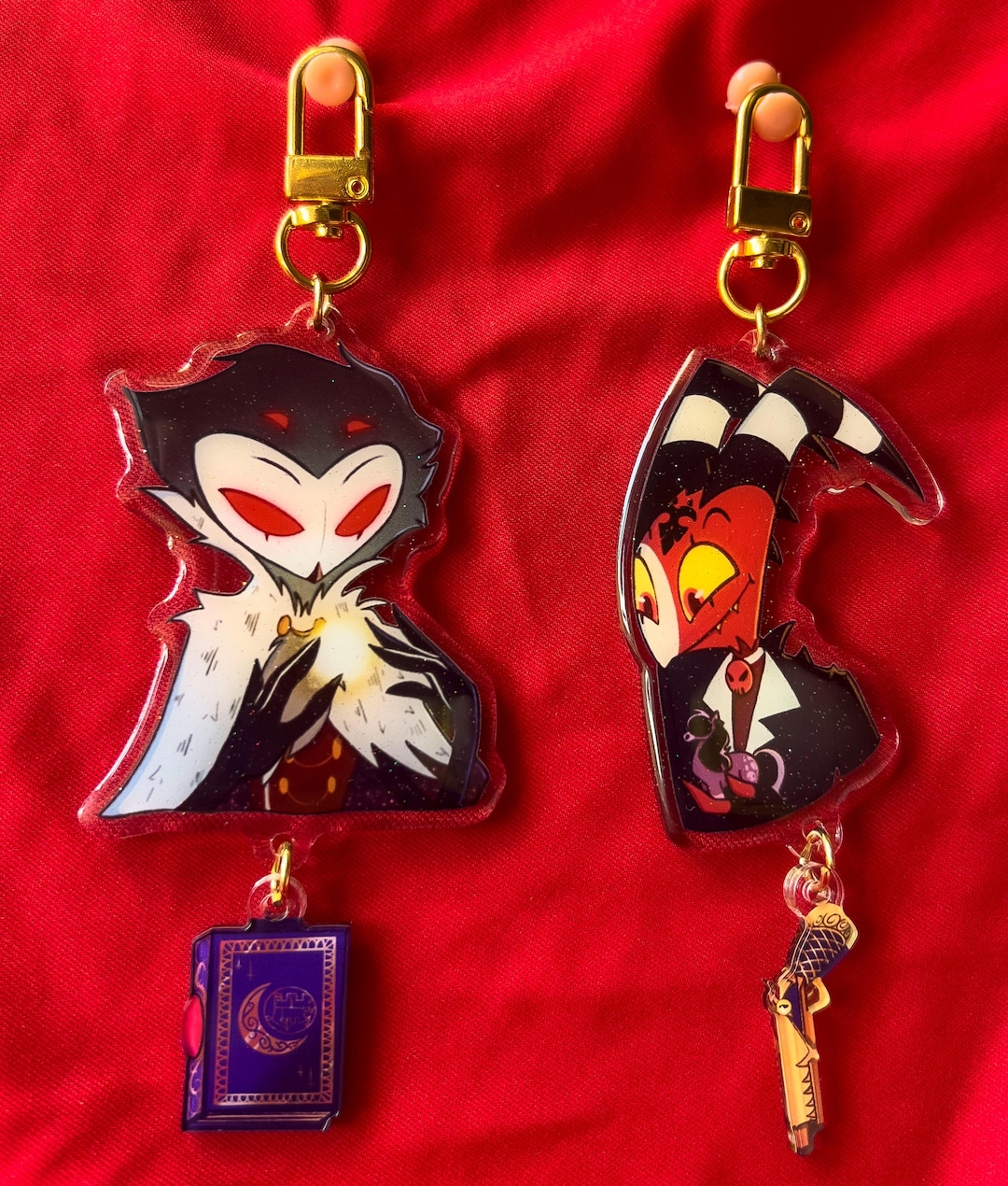 Helluva Boss Blitzø & Stolas Keychains + Charm (reversibles) - Etsy