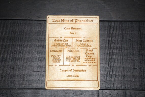Lost Mine of Phandelver Token Laser Engraved Wood for Magic: - Etsy