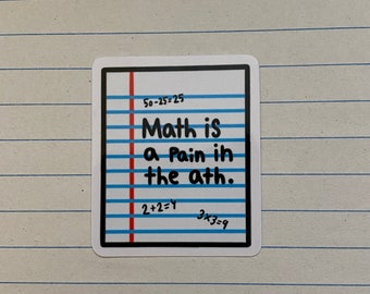 Math is A Pain in the Ath Keychain - Etsy