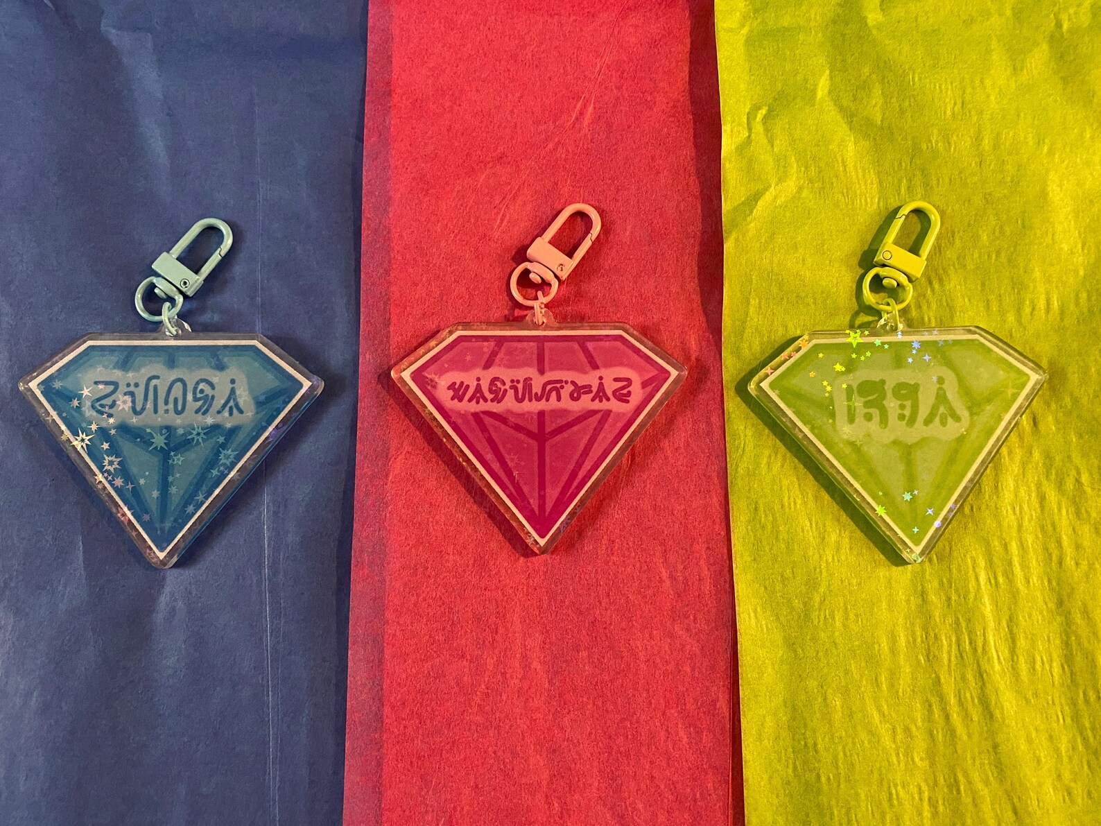 Amphibia Calamity Gem Keychains - Etsy