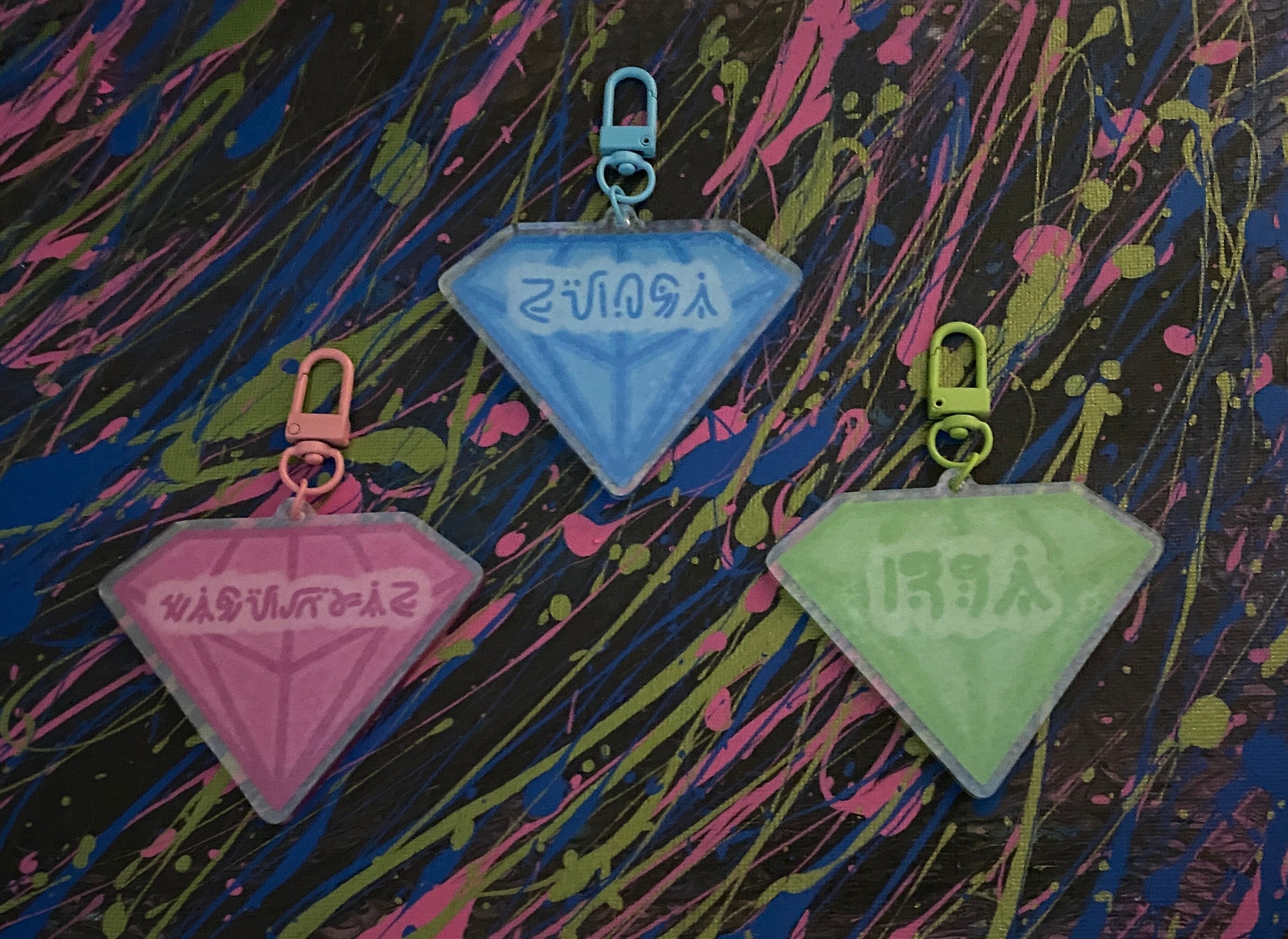 Amphibia Calamity Gem Keychains - Etsy