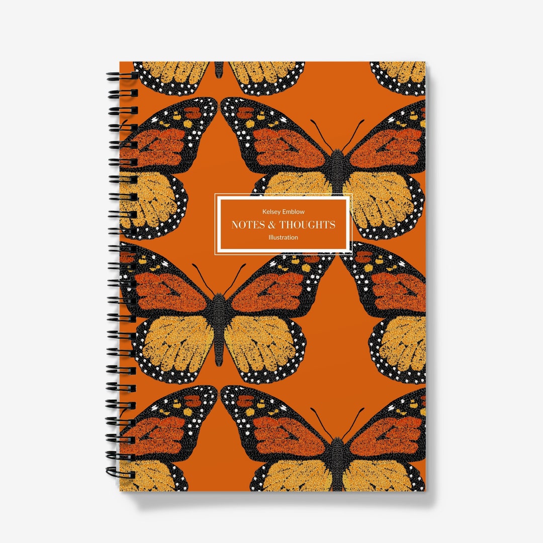 Personalised Butterfly A5 Spiral Notebook Monarch Butterfly - Etsy