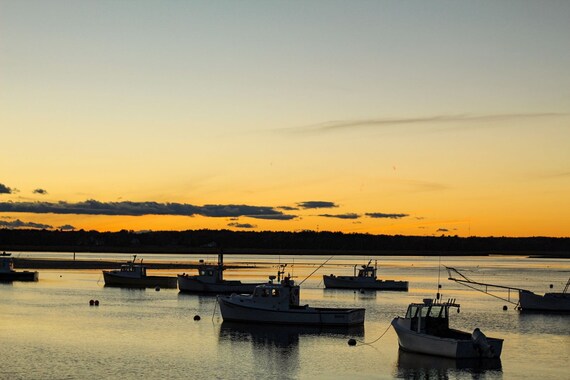 Ocean Sunset Landscape Photography Boat Photography Nautical - Etsy