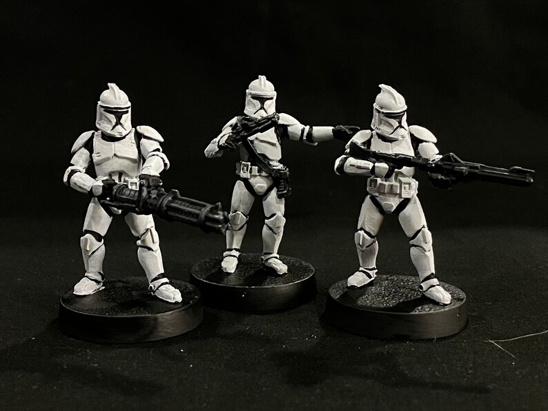 Custom Painted Star Wars Legion Phase 1 Clone Troopers - Etsy