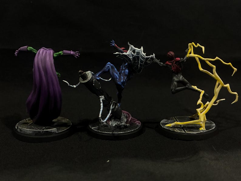 Custom Painted Prowler, Spiderman 2099 and Ultimate Spiderman Character ...