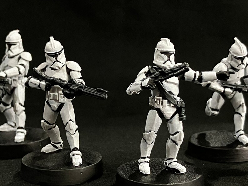 Custom Painted Star Wars Legion Phase 1 Clone Troopers - Etsy