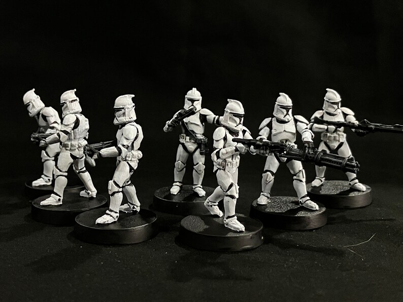 Custom Painted Star Wars Legion Phase 1 Clone Troopers - Etsy