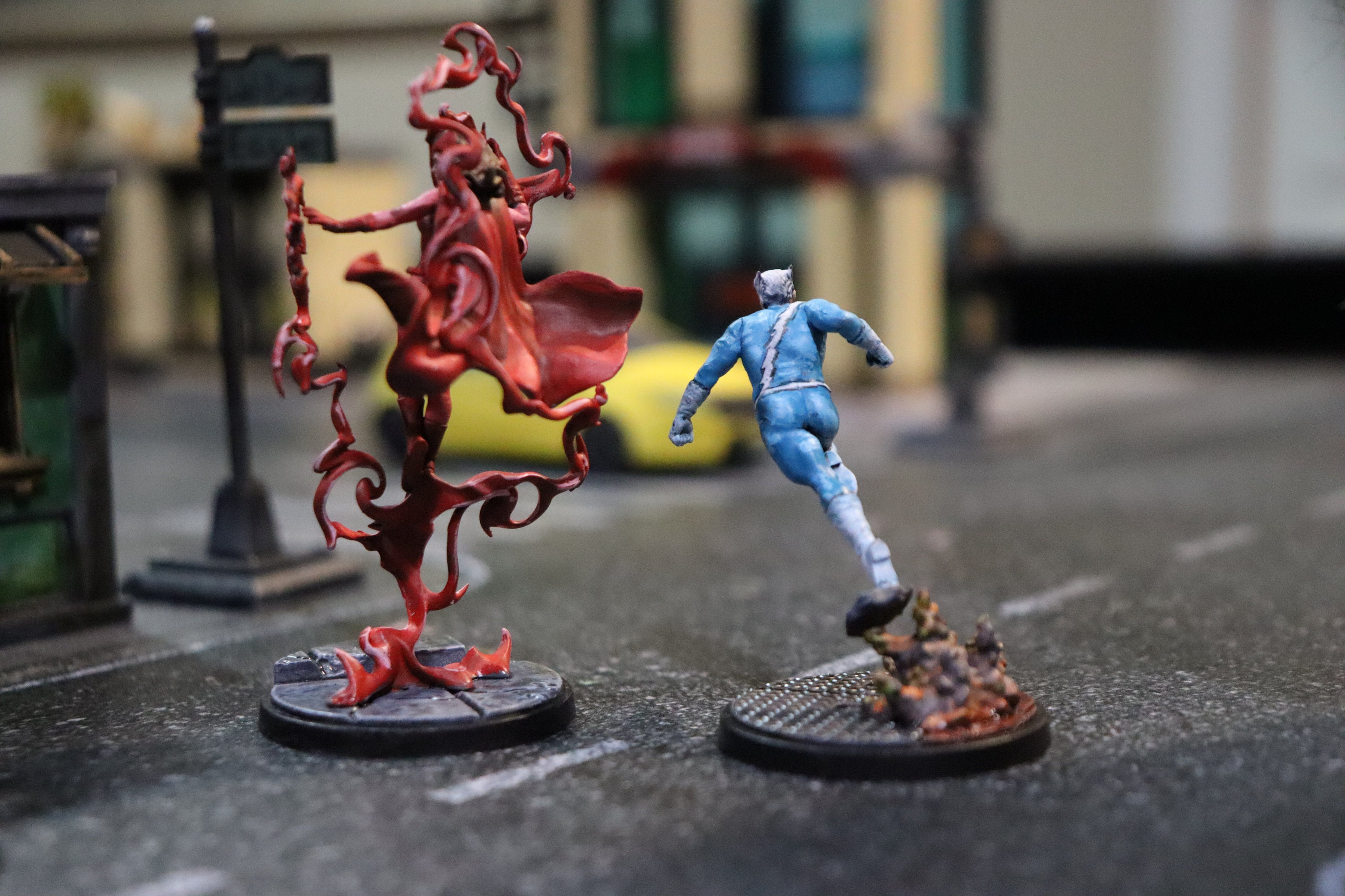Marvel Crisis Protocol Scarlet Witch and Quicksilver Painted Miniatures ...