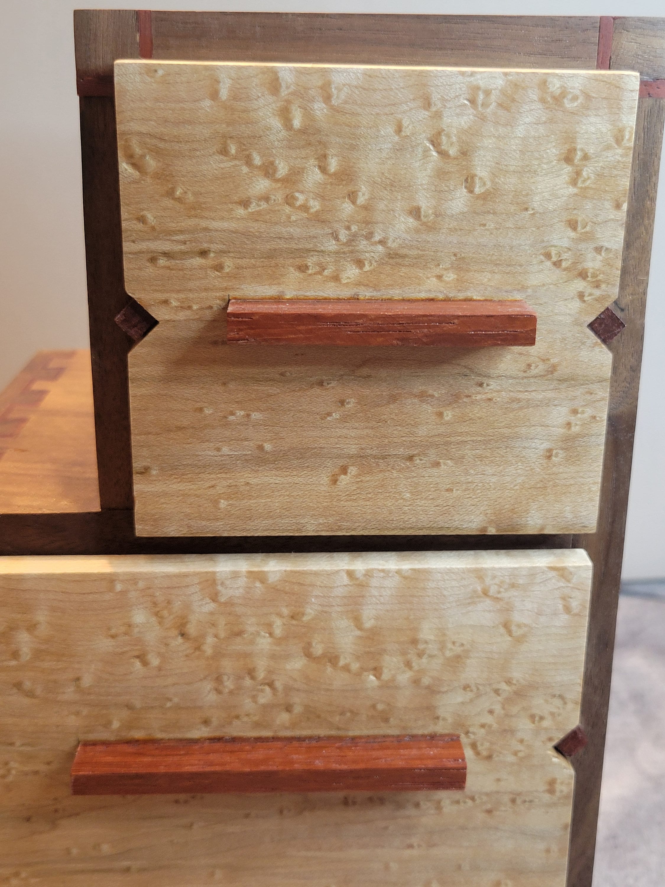 Handmade 3 Tiered Wood Box With Drawers. - Etsy