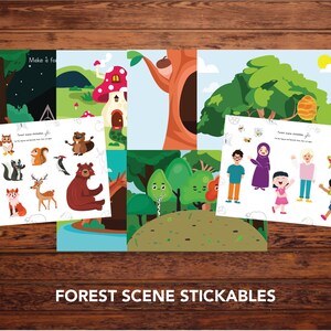 Forest Busy Book, Busy Book Printable, Toddler Busy Book Printable ...