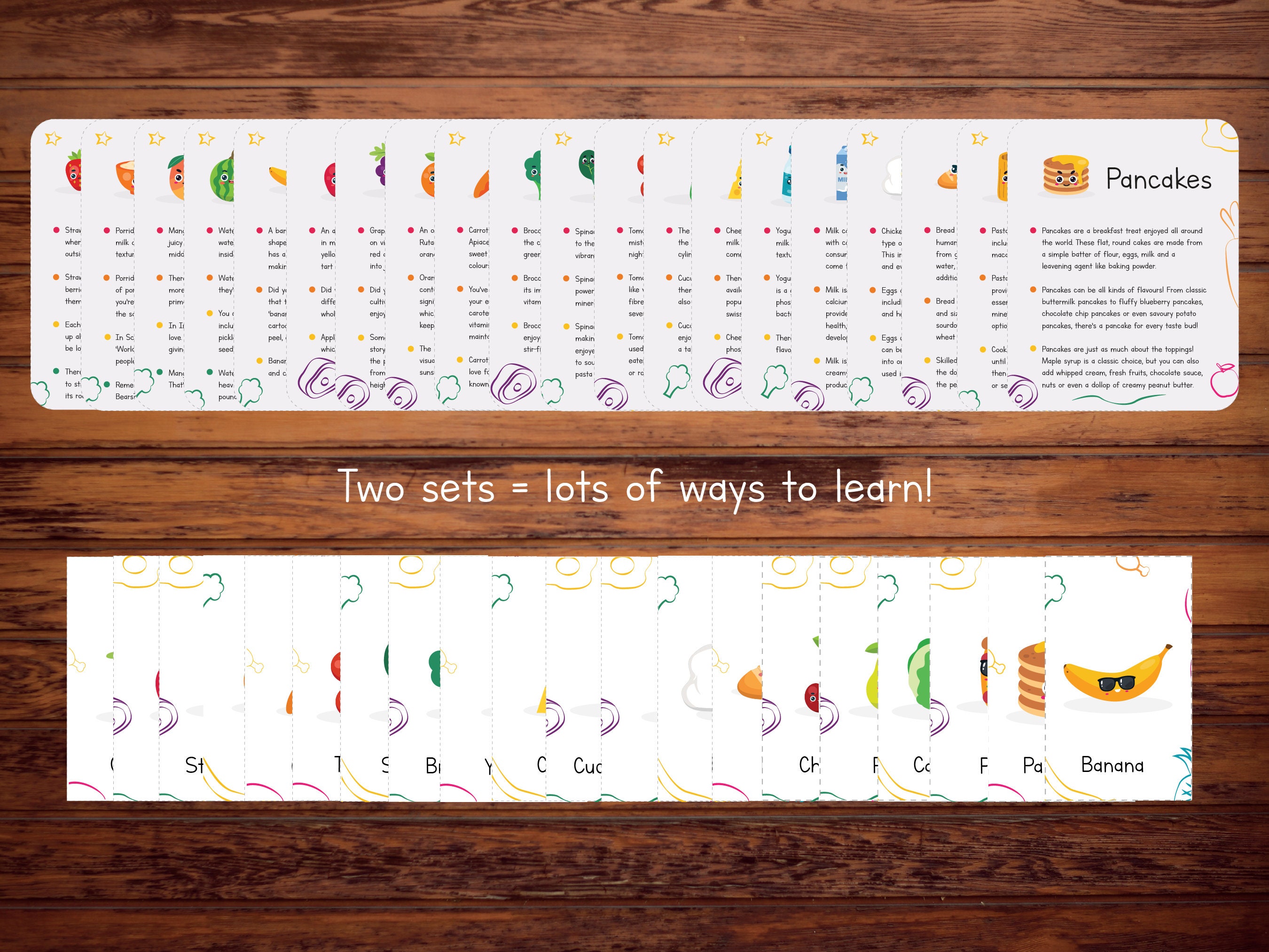 Food Flashcards Montessori Flashcards Nutritional Education - Etsy