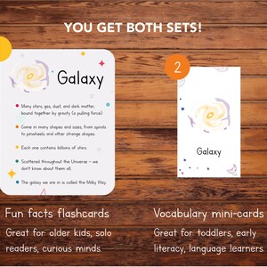 Planets Flashcards Set, Printable Solar System Flash Cards, Space ...