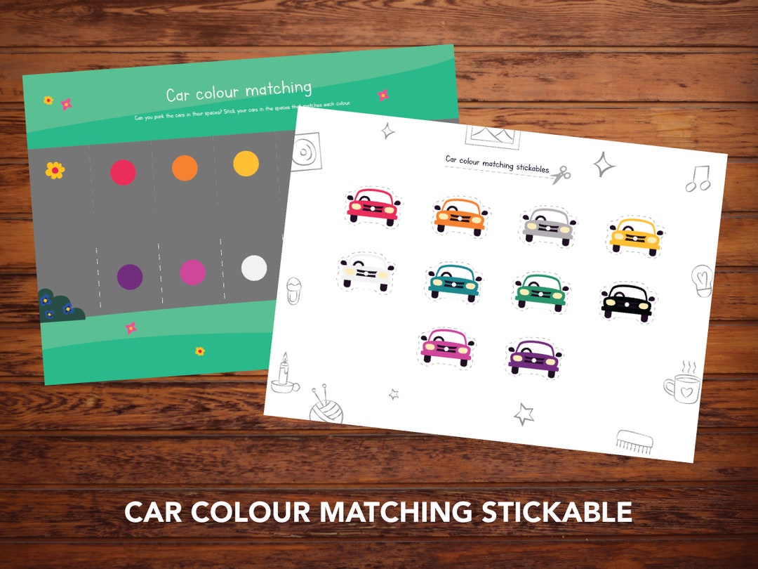 Car Colour Matching, Car Park Activity for Kids, Preschool Printables ...
