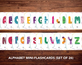 Alphabet Flashcards, 26 Alphabet Flash Cards, ABC Flashcards, Alphabet ...