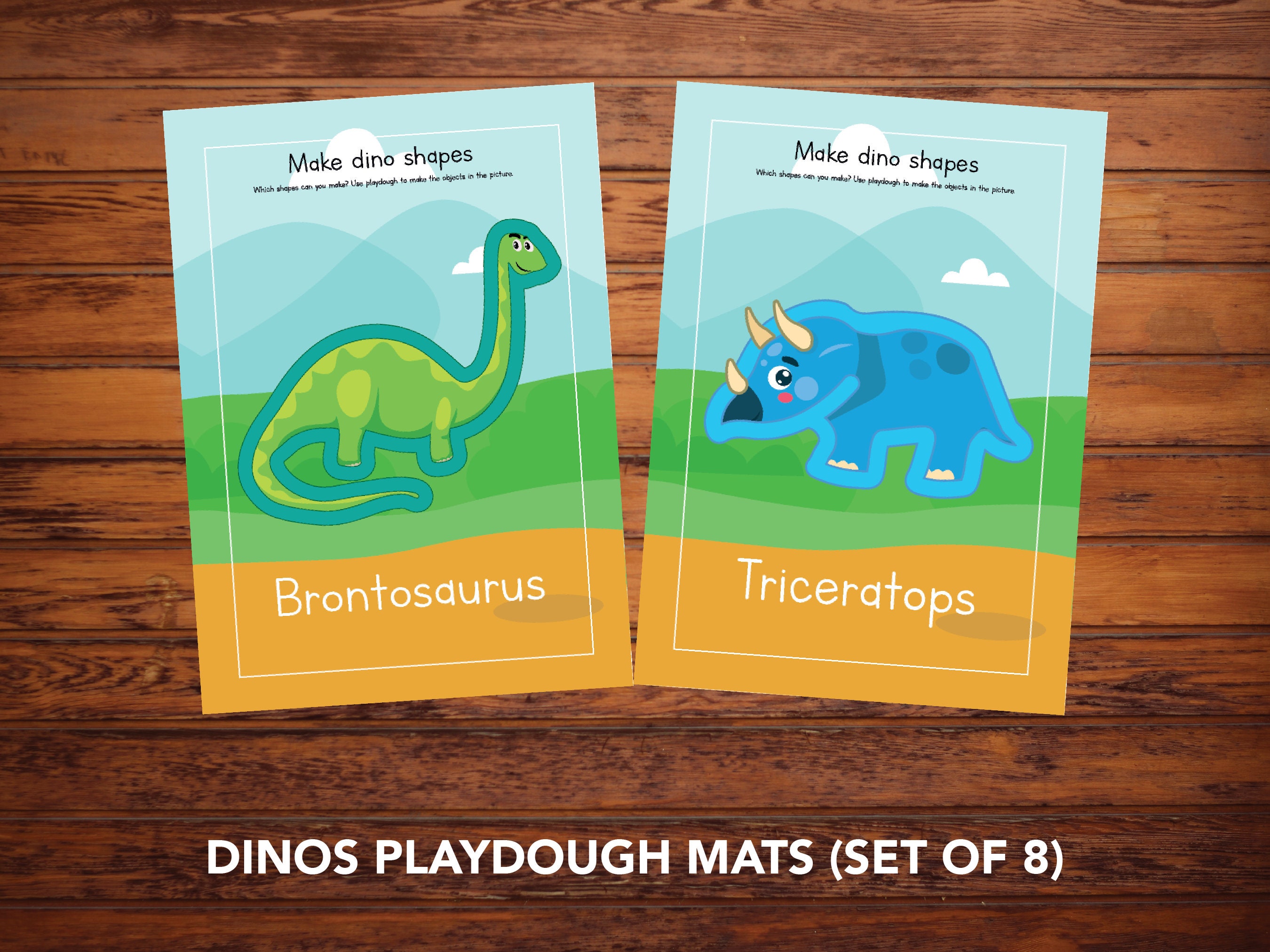 Dinosaur Playdough Mats, Dinosaur Play Dough Mat, Dino Play Dough Mat ...