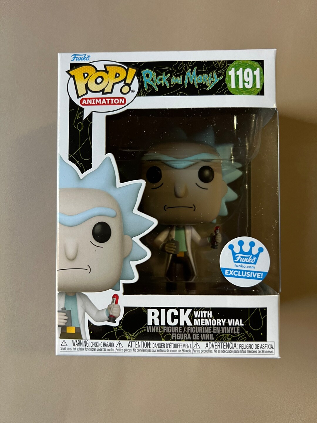 Funko Pop Rick and Morty 1191 Rick With Memory Vial Protector - Etsy