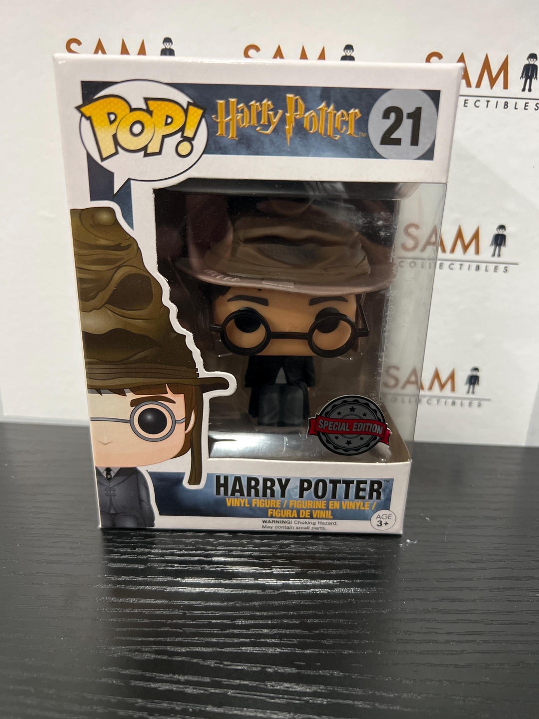 Harry Potter With Sorting Hat Funko Pop 21 + Protector (shelf Wear) - Etsy