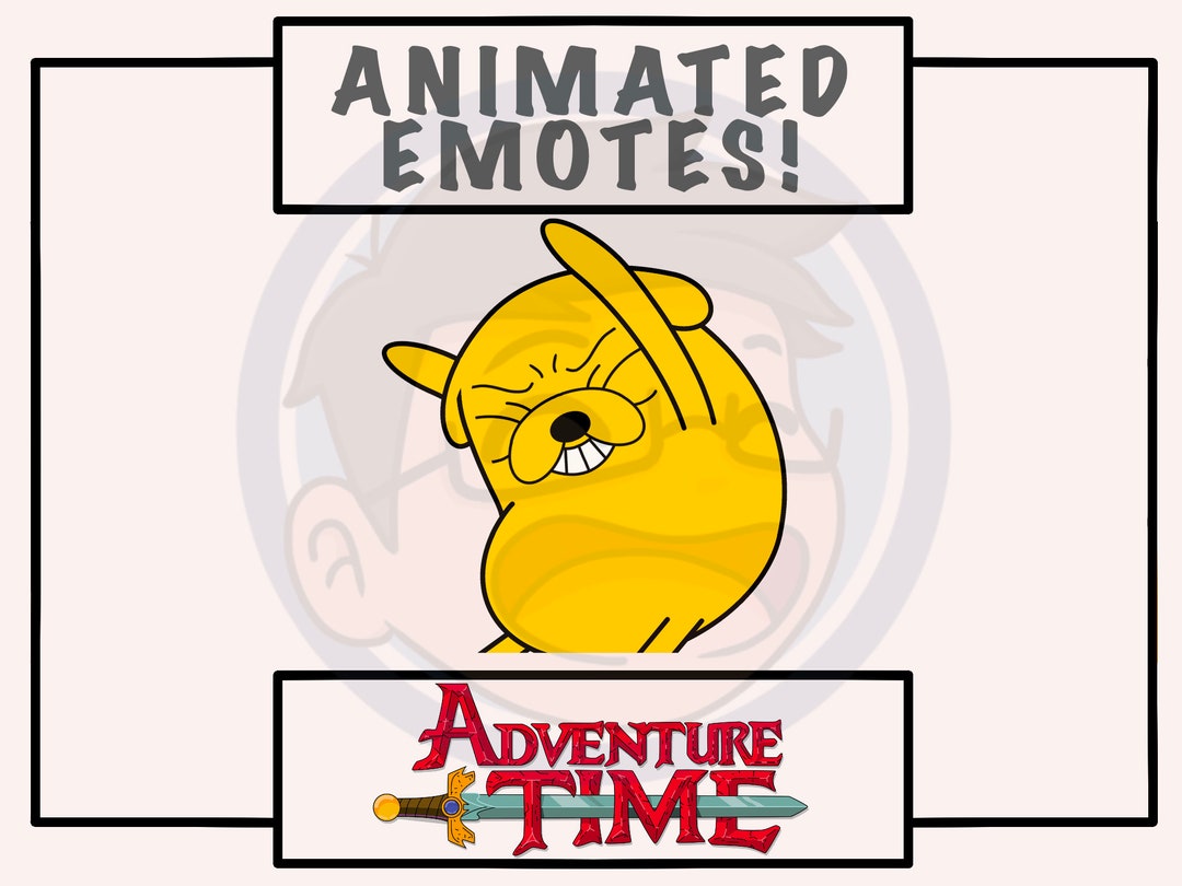 Adventure Time Jake the Dog Animated Twitch Discord Emote - Etsy