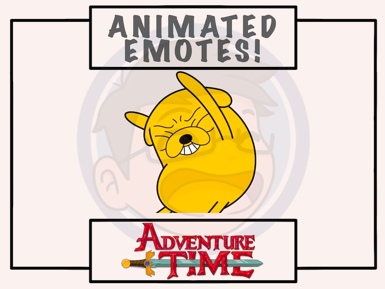 Adventure Time Jake the Dog Animated Twitch Discord Emote - Etsy