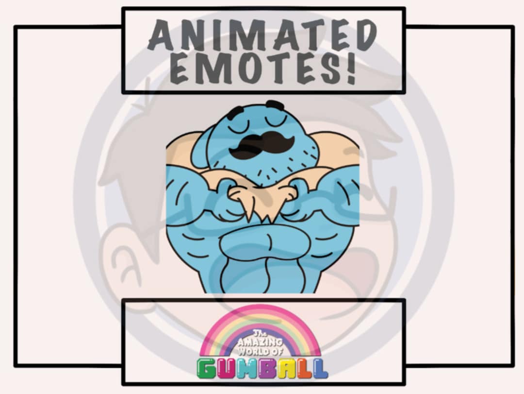 Amazing World of Gumball Animated Twitch Discord Emote! - Etsy